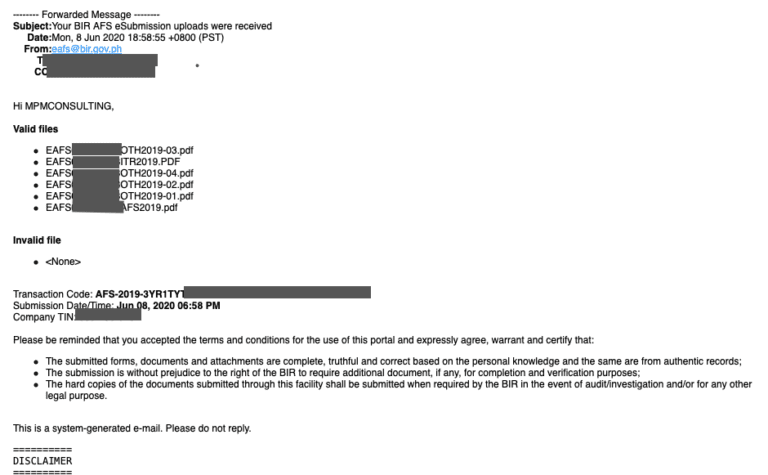 How to Use BIR eAFS?