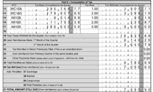BIR Form 1601EQ: Quarterly Withholding Tax Expanded Return